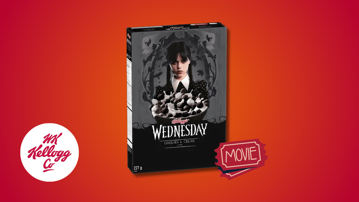 Kellogg’s Introduces Wednesday’s Cookies & Cream Cereal