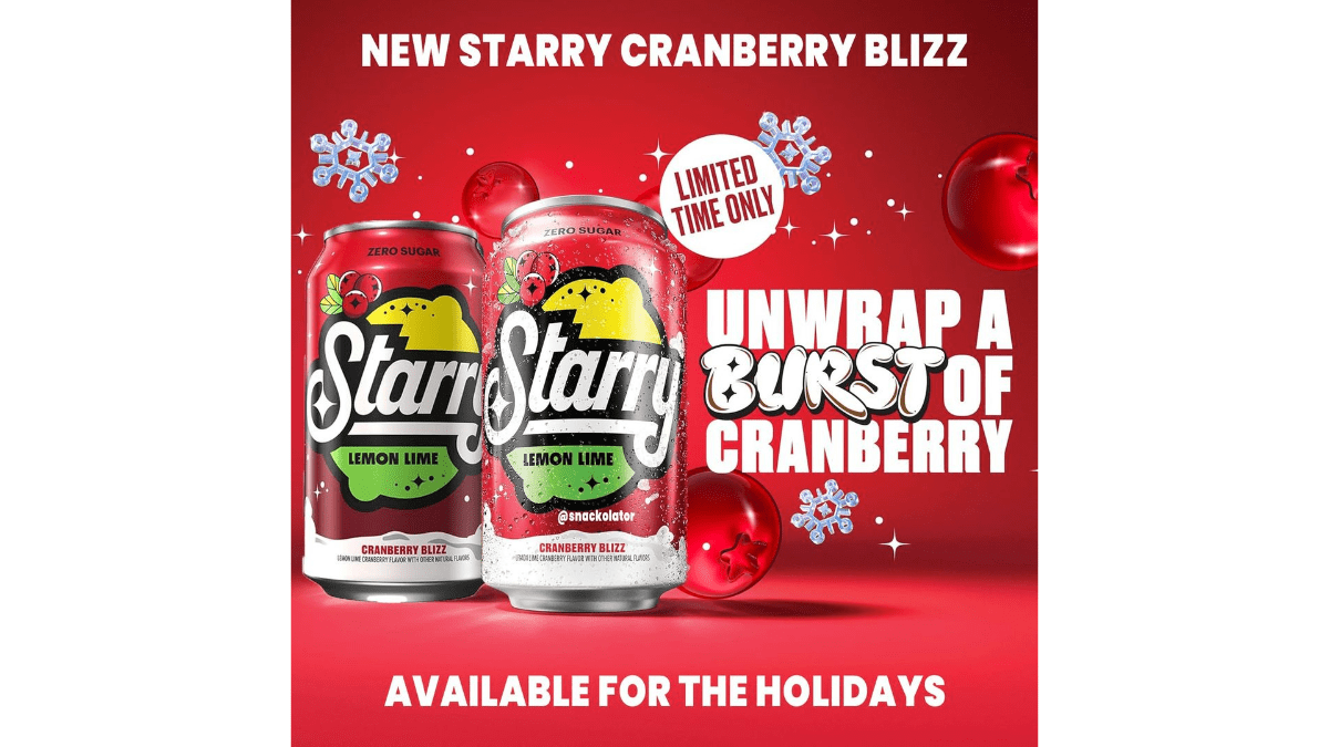 Starry's Latest Soda Flavor: Holiday Cheers or Jeers?
