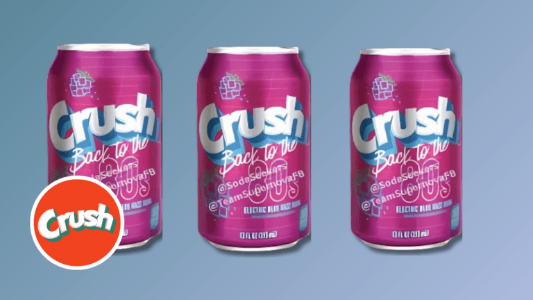 A Retro Revival: Crush's Electric Blue Razz Soda Coming in 2025